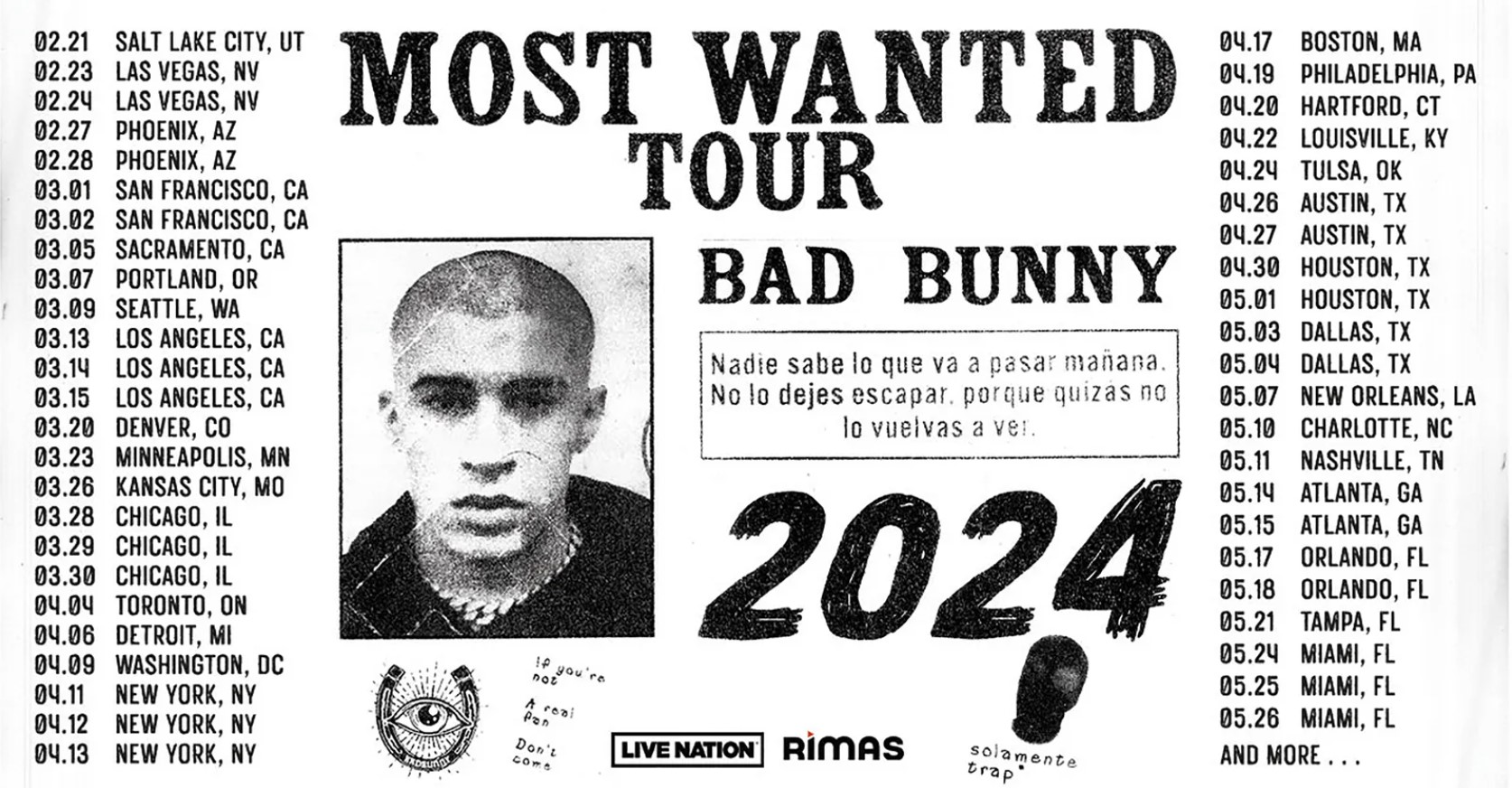 Bad Bunny se sube a caballo en su Most Wanted Tour – jenesaispop.com