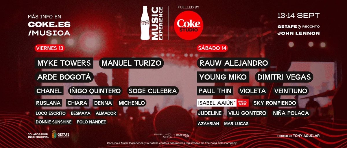 Coca-Cola Music Experience presenta horarios y sold out total ...