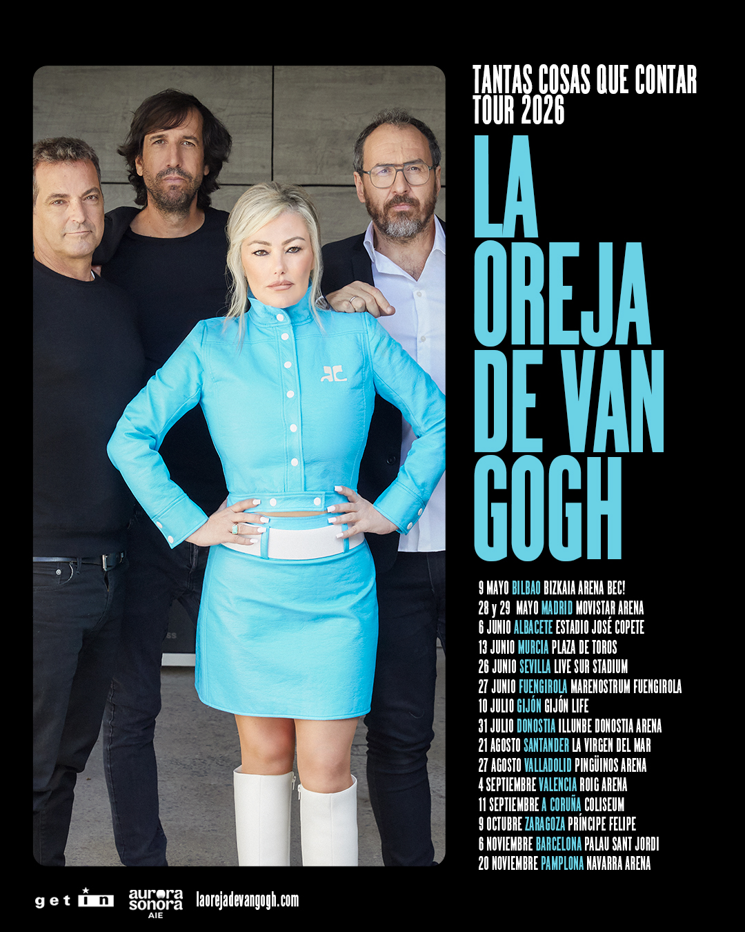La Oreja de Van Gogh revela las fechas de su gira 2026